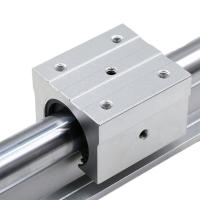 China Chrome SBR16LUU 16mm Linear Bearing Block , Aluminum Sbr16uu Bearing Blocks for sale