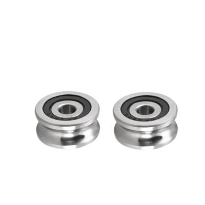 China SG15 U Groove Track Roller Bearings 5x17x8mm Guide Roller For Computer Embroidery Machine for sale