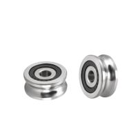 China SG15 U Groove Track Roller Bearings 5x17x8mm Guide Roller For Computer Embroidery Machine for sale