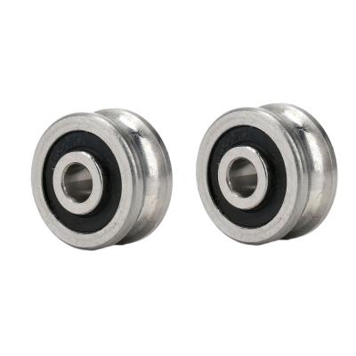China SG25 Track Roller Bearing 8x30x14mm U Groove Wheels And Rollers High Quality SG Seires for sale