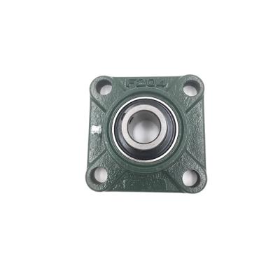 China Construction Flange Units Mounted 20mm F204 Flange Bearing Pillow Block For Tractor for sale
