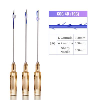 China high quality strong hilos de lifting skin suture facial korea 4d gold cog lift absorbable pdo collagen thread for sale