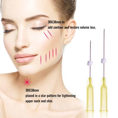 China best selling anti-aging korea suture needle absorbable mono thread v line face lifting single fio pdo mono with needle for sale