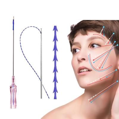 China tetensores i medical beauty fine needles v line korea custom sterile lift mesotherapy absorbable pdo thread fish bone for sale