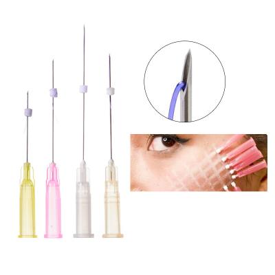 China korea best beauty consumables ce approved products  sharp needle 29g60mm mono v line  pdo thread lift for sale