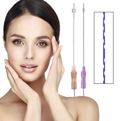 China korea wholesale new innovative products face lifting absorbable monofilament 19g 100mm molding cog pdo thread for sale