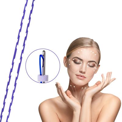 China manufactory wholesale lifting hilos tensores type face lift sterile barbed 19g 100mm  molding cog thread for sale