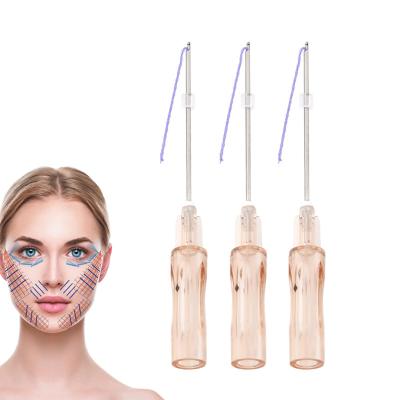 China PCL Sterile Cog Thread Lift Mesh Thread 19g 60mm Face Skin Tightening for sale