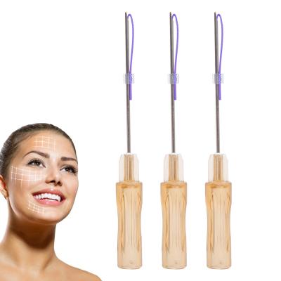China beauty product pdo hilos tensores lifting facial/19g 38mm absorbable pdo thread nose lift/bidirectional absorbable thread for sale
