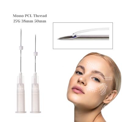 China korean beauty products silhouette soft  suture barbed lift pcl mono lifting thread with needle suture for sale