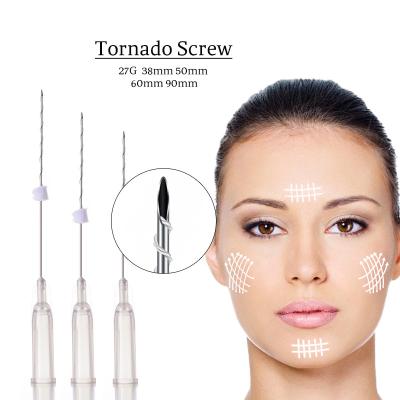 China best price beauty lift korea disposable absorbable pcl trando  screw 26g*38mm  thread polydioxanone for skin for sale