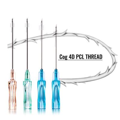 China ce approvallift korea best beauty consumables blunt needle cannula lift face  pcl thread cog 4d 21g lifting for sale