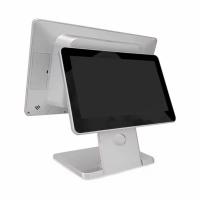 China All In One POS Machine System Intelligent Dual Screen POS System Black / White for sale