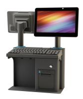 China 15.6 Inch Dual Screen POS Machine Windows 7 / Windows 10 Supermarket POS Machine for sale