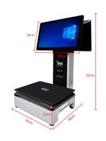 China Visual Recognition AI Weighing Scale Self Service PC Scales For Supermarket Fresh Fruit And Cooked Food for sale