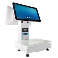 China 15.6 Inch POS System Scale All In One PC Scale 15kg For Fresh Produce Supermarkets for sale