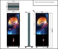 China Android 11 Interactive Advertising Displays High Brightness LCD Screen Digital Signage Transparent for sale