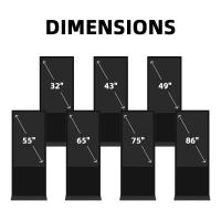 China High Brightness Digital Advertising Screen 32 Inch 43 Inch 55 Inch Touch Screen Digital Signages for sale