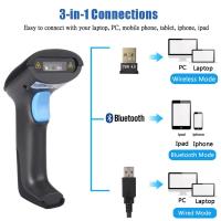 China 3 In 1 Cordless Barcode Scanners Reliable High Speed Barcode Scanner Automatic for sale