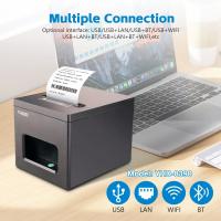 China User Friendly Bluetooth WiFi Printer 160mm/s Direct Thermal Receipt Printers For Supermarkets Restaurants for sale
