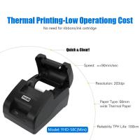 China Fast Clear Thermal Ticket Printer 58mm Wireless Receipt Printer For Supermarkets Restaurants for sale