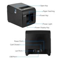 China Commercial Thermal Bill Printer 24V 1.25A Retail Thermal Printer Waterproof for sale