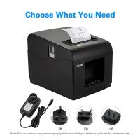 China Commercial Thermal Bill Printer 24V 1.25A Retail Thermal Printer Waterproof for sale