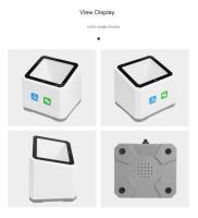 China 5V Hands Free Barcode Scanner Fast Scanning Desktop 2D Barcode Scanner For Warehouse Store for sale