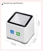 China 5V Hands Free Barcode Scanner Fast Scanning Desktop 2D Barcode Scanner For Warehouse Store for sale