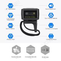 China Auto Bluetooth Ring Scanner Universal Ring Barcode Scanner For Mall Retail Hospital Scenic Spot for sale