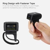 China Auto Bluetooth Ring Scanner Universal Ring Barcode Scanner For Mall Retail Hospital Scenic Spot for sale