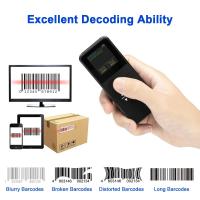 China Auto Induction Mini Bluetooth Barcode Scanner Wireless Portable Bluetooth Barcode Scanner for sale