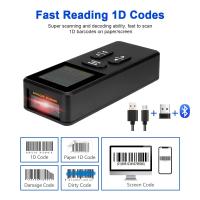 China Auto Induction Mini Bluetooth Barcode Scanner Wireless Portable Bluetooth Barcode Scanner for sale