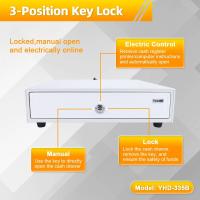 China Heavy Duty POS Cash Drawer White Supermarket Cash Drawer Fireproof With Secure Lock for sale
