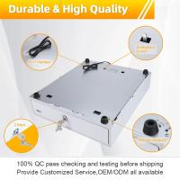 China Heavy Duty POS Cash Drawer White Supermarket Cash Drawer Fireproof With Secure Lock for sale