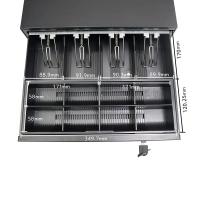 China High Security Cash Box Drawer Sturdy Restaurant Cash Drawer With Multiple Compartments for sale
