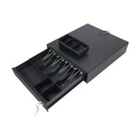 China Durable Steel Cash Box RJ11 Locked Cash Drawer Robust With Multi Layer Dividers for sale