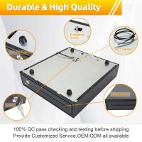 China Durable Steel Cash Box RJ11 Locked Cash Drawer Robust With Multi Layer Dividers for sale