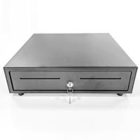 China Black White POS Cash Drawer Corrosion Resistant Lockable Money Drawer For Commercial Retailer for sale