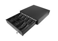 China Black White POS Cash Drawer Corrosion Resistant Lockable Money Drawer For Commercial Retailer for sale