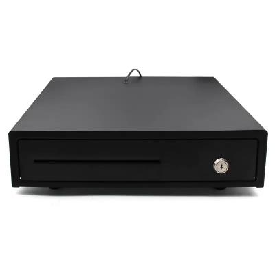 China Rust Proof Heavy Duty Cash Box Black White Money Storage Box With Multiple Layers for sale