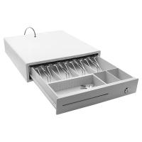 China Rust Proof Heavy Duty Cash Box Black White Money Storage Box With Multiple Layers for sale