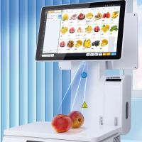 China Integrated Self Checkout Scale Smart Supermarket Weighing Scale 15.6 Inch For Fresh Food for sale
