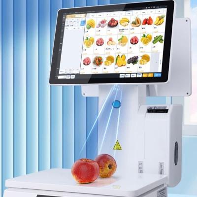 China Integrated Self Checkout Scale Smart Supermarket Weighing Scale 15.6 Inch For Fresh Food for sale