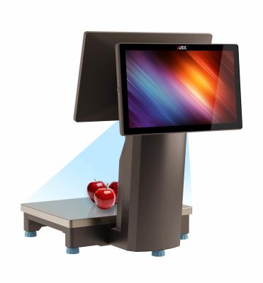 China 4GB AI Smart Food Scale Vision Recognition Supermarket Weighing Scale Intelligent for sale