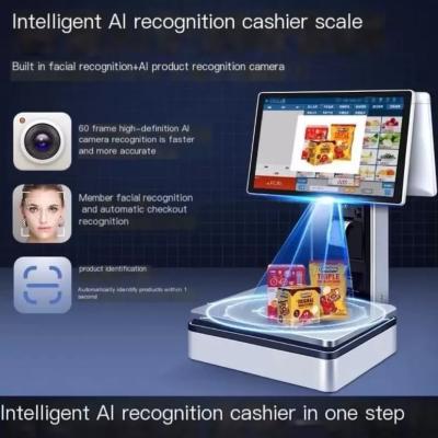 China All In One AI Weighing Scale 15kg AI Food Scales 4GB For Deli Fruit And Fresh Food for sale