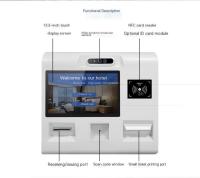 China Wall Mounted Face Time Attendance Machine ID Card Finger Verification Machine 1366*768 for sale