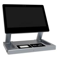 China Wall Mounted Self Service POS System 1366*768 Fingerprint Identification Device For Pre Job Attendance for sale