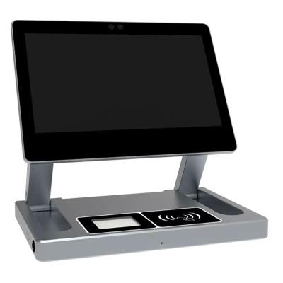 China Wall Mounted Self Service POS System 1366*768 Fingerprint Identification Device For Pre Job Attendance for sale