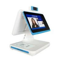 China Intelligent ID Verification Machine 2GB Biometric POS Machine 1366*768 Features Card Swiping Check for sale